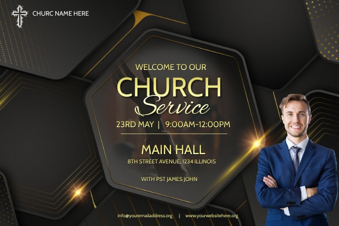 church service invitation flyer Template | PosterMyWall