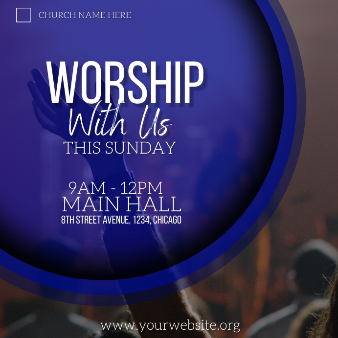 church service invitation flyer Template | PosterMyWall