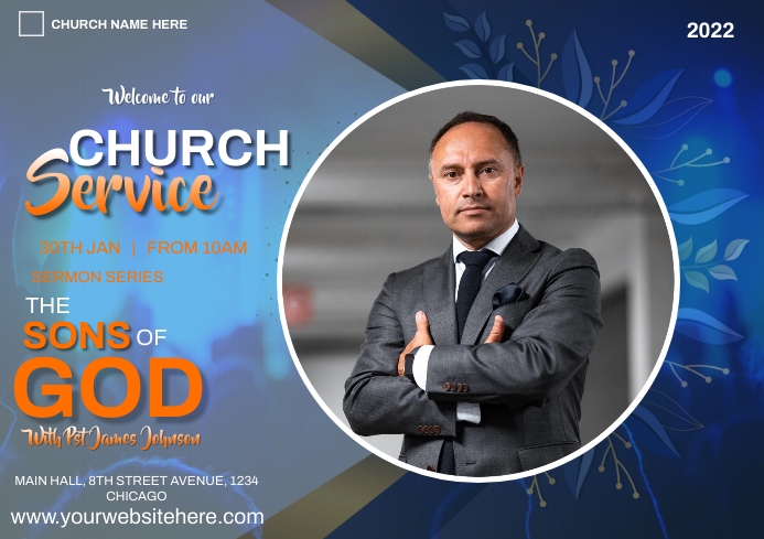 church service invitation flyer Template | PosterMyWall