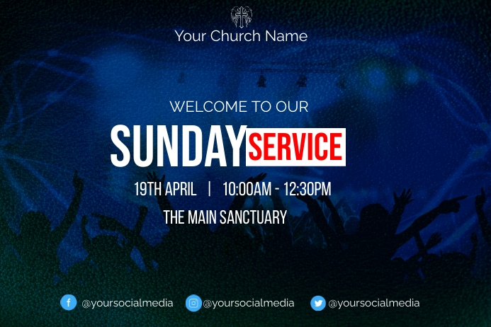 church service invitation flyer Template | PosterMyWall