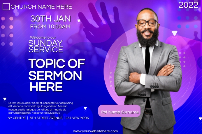church service invitation flyer Template | PosterMyWall