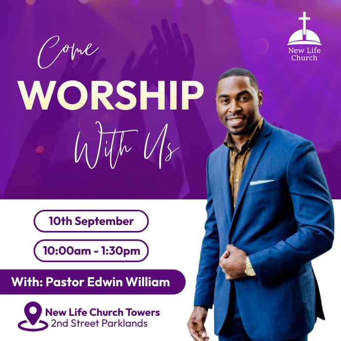 church service invitation flyer template | PosterMyWall