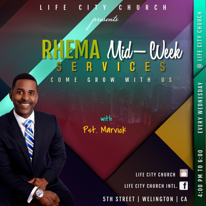 Church Service invitation template | PosterMyWall