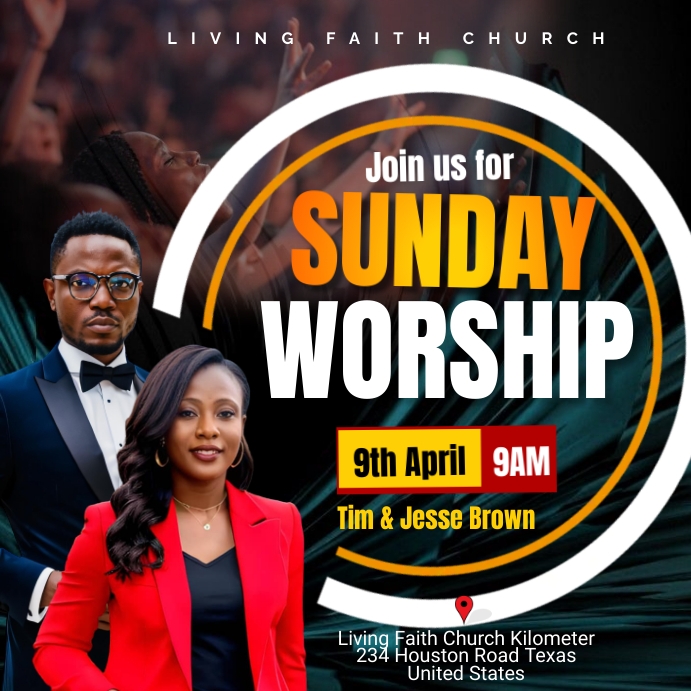 church service invite Template | PosterMyWall