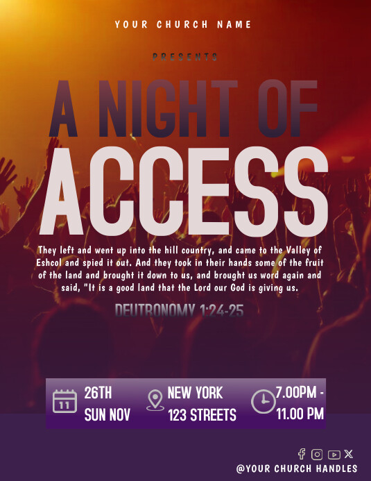 church service invite flyer template | PosterMyWall