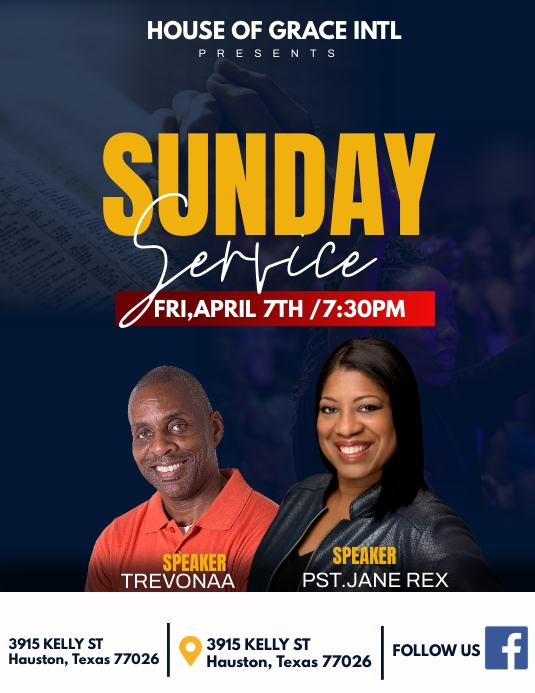 church SERVICE poster Template | PosterMyWall