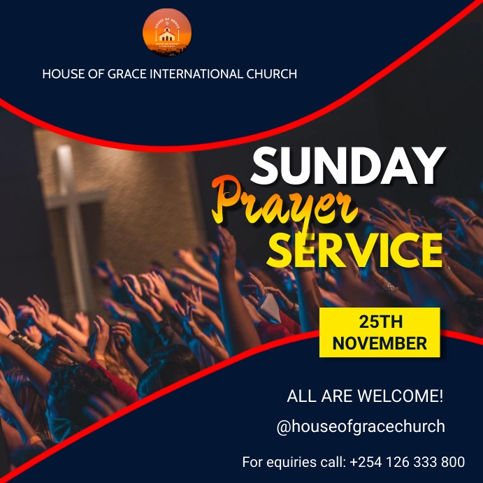 Copy of church service poster | PosterMyWall