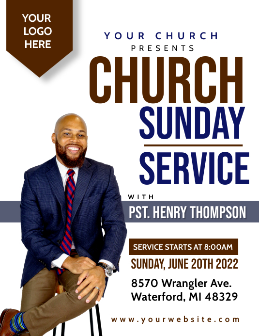 Church Service Poster Template | PosterMyWall