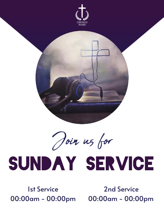 Church service posters Template | PosterMyWall