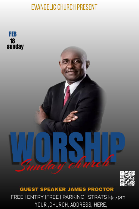 Church service praise and worship Template | PosterMyWall