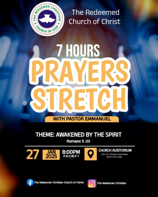 church service prayer service church flyer Template | PosterMyWall