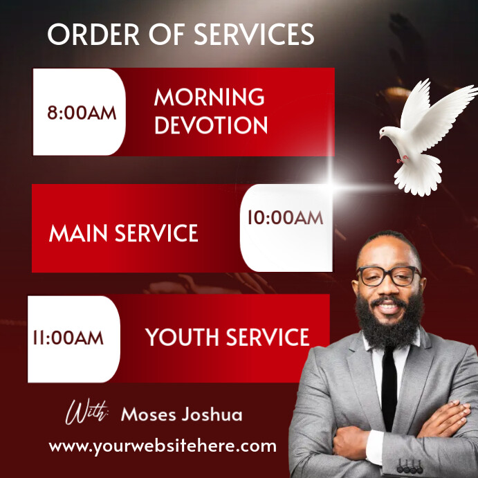 church service program Template | PosterMyWall
