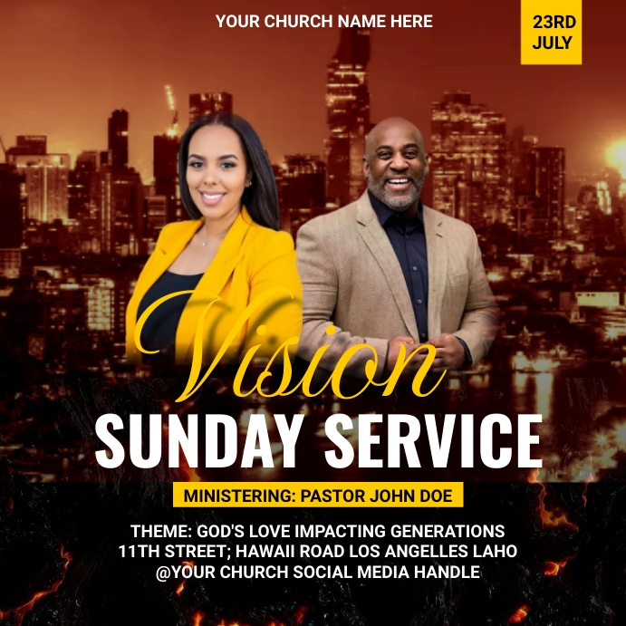 Church service Reveal Template | PosterMyWall