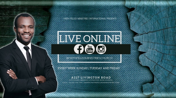 Copy of CHURCH SERVICE SERMON TEMPLATE | PosterMyWall