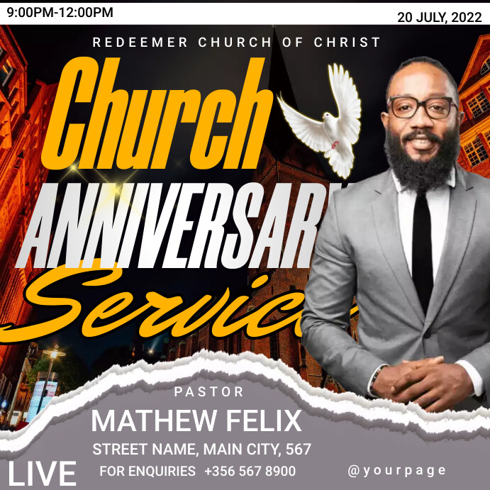 church service/sunday service/event night Template | PosterMyWall