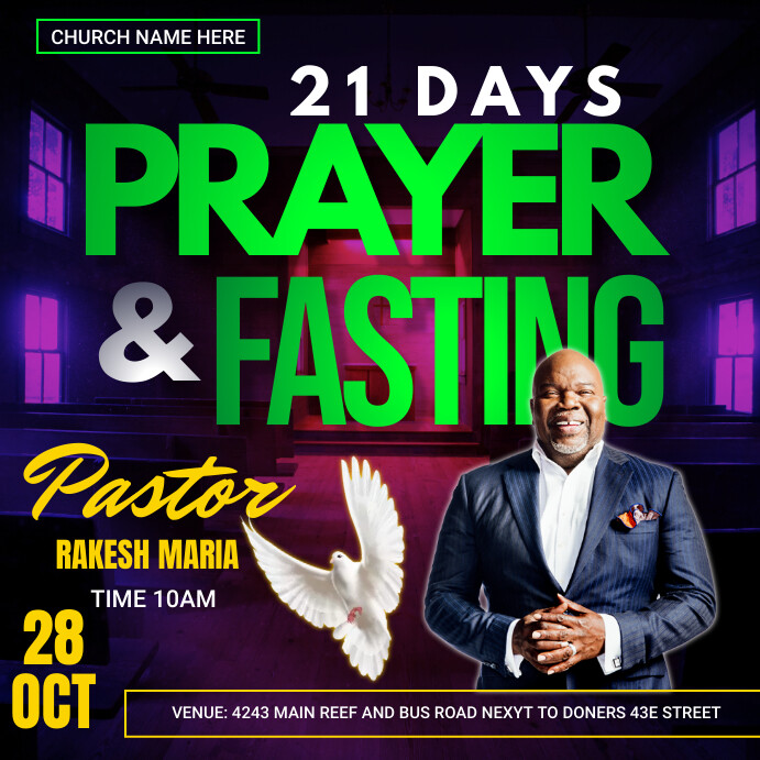 Copy of Church service/sunday service/miracle service | PosterMyWall