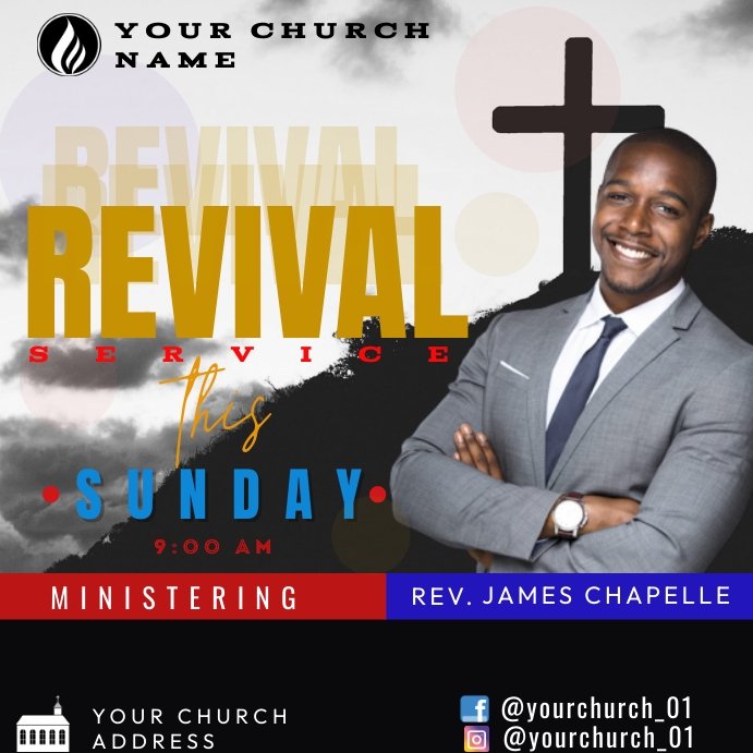 church service template (6) | PosterMyWall