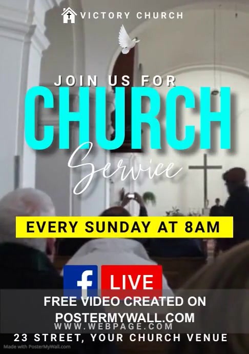church service Template | PosterMyWall