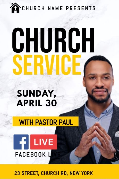 church service Template | PosterMyWall