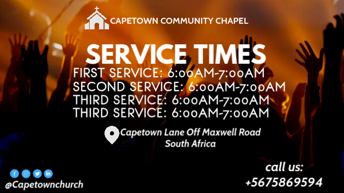 church service times (1) Template | PosterMyWall