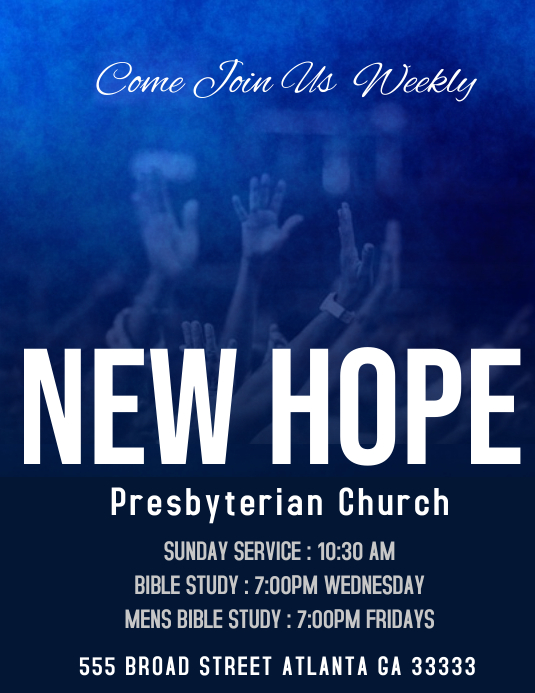 Copy of Church Service Times | PosterMyWall