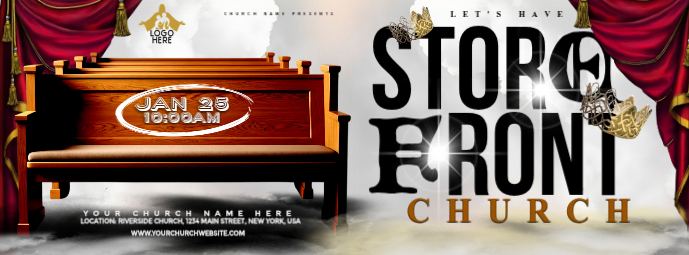 Church Service: Store Front Event Template | PosterMyWall