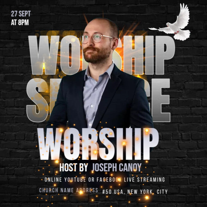 Church Services Ads Template | PosterMyWall