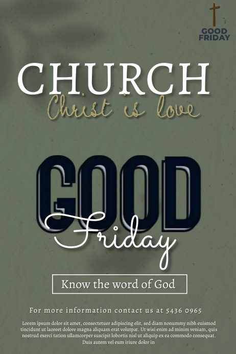 Church Services Poster Ads Template | PosterMyWall