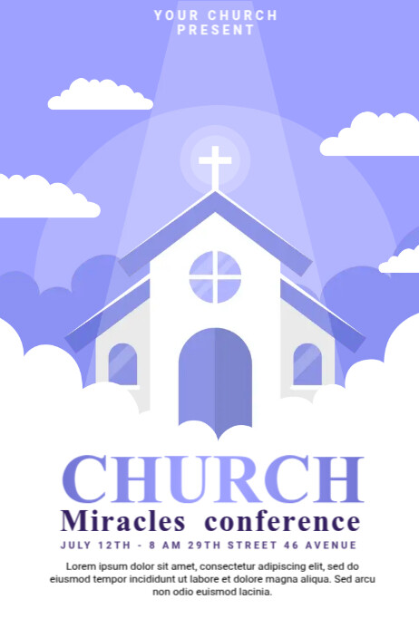 Church Services Poster Template | PosterMyWall