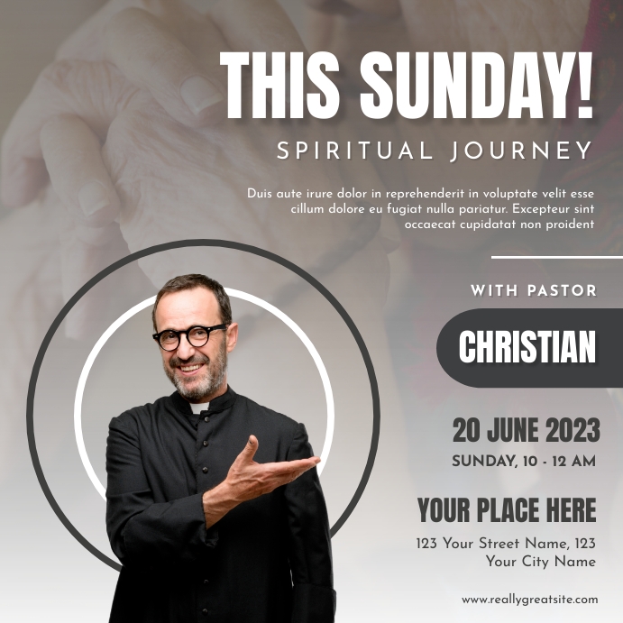 Church Spiritual Journey Instagram Post Template | PosterMyWall