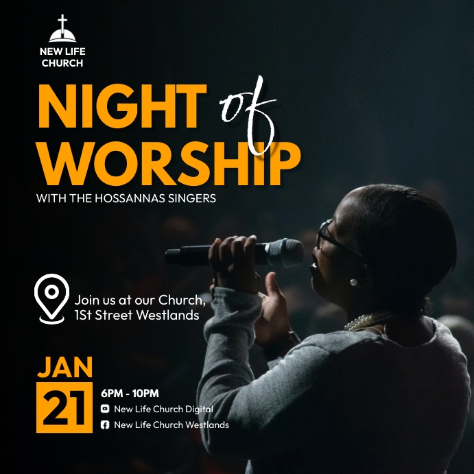 Church square flyer design Template | PosterMyWall