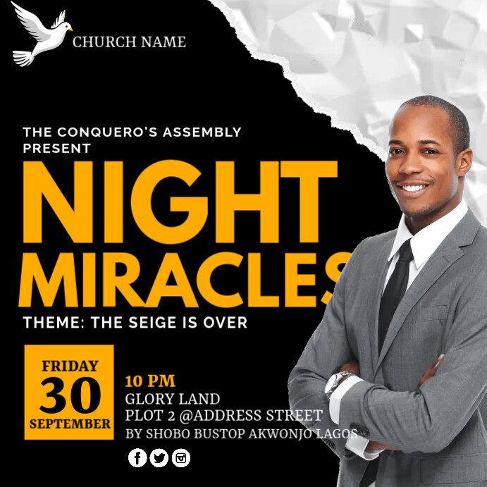 CHURCH SQUARE.E Template | PosterMyWall