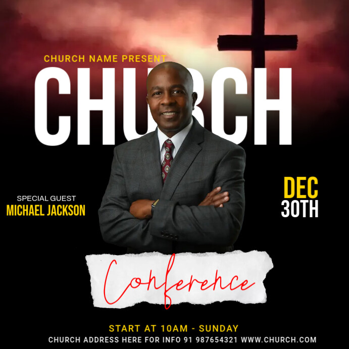 CHURCH SQUARE.E Template | PosterMyWall