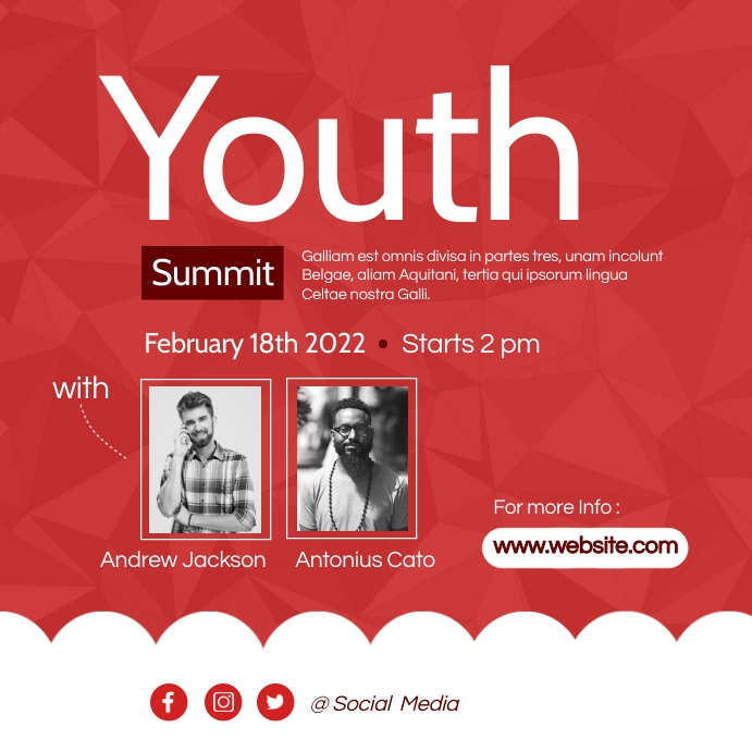 church summit advertising instagram post bann Template | PosterMyWall