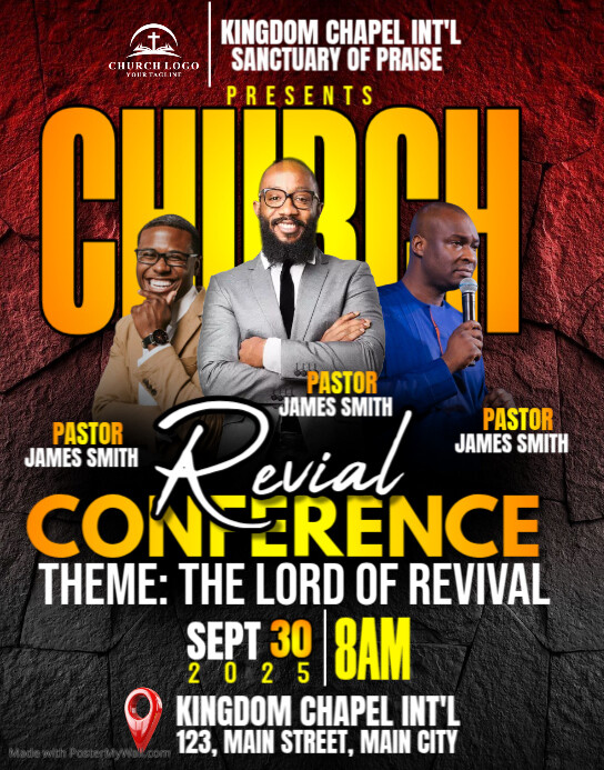 Plantilla de church sundau service flyer | PosterMyWall