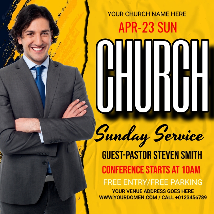 CHURCH SUNDAY (7) Template | PosterMyWall