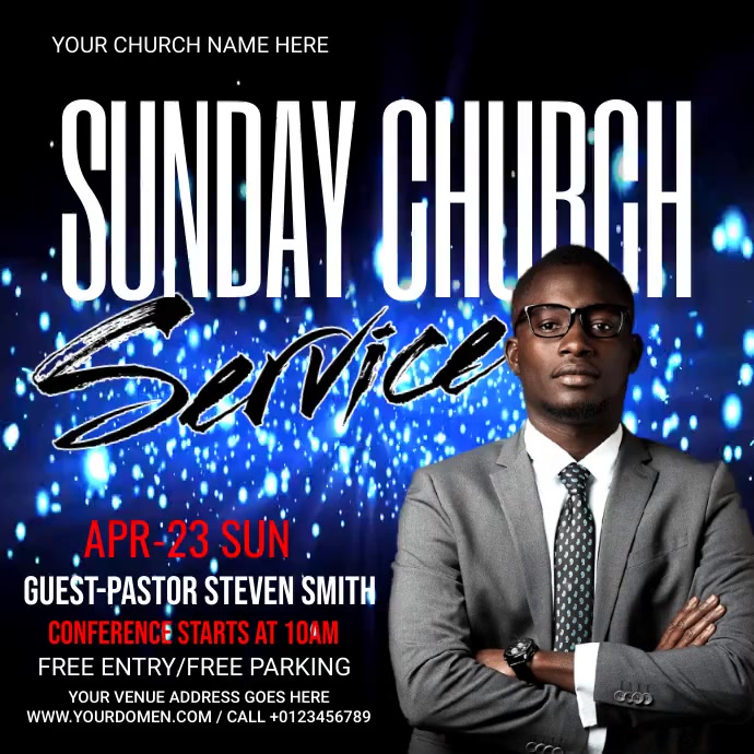 CHURCH SUNDAY (7) Template | PosterMyWall