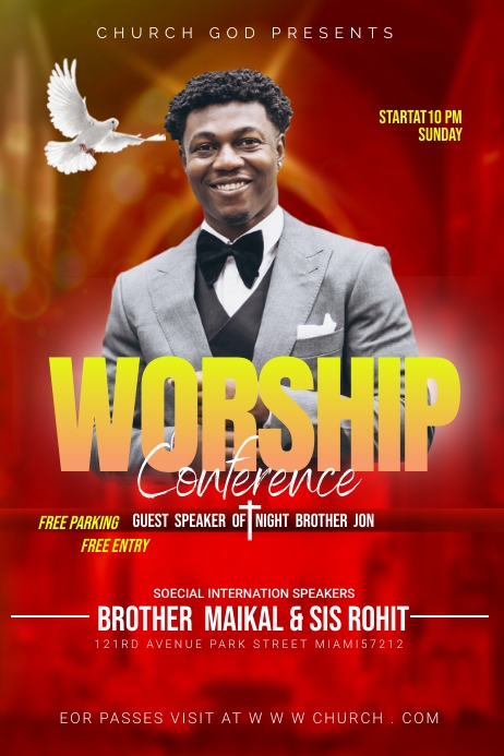 church sunday banner flyer Template | PosterMyWall