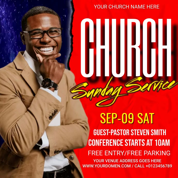 CHURCH SUNDAY Template | PosterMyWall