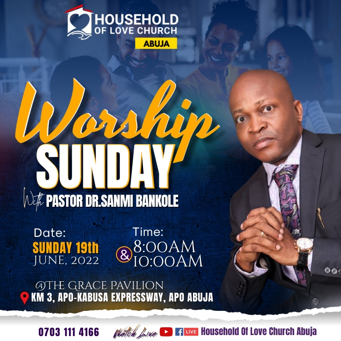 church Sunday service (1) Template | PosterMyWall