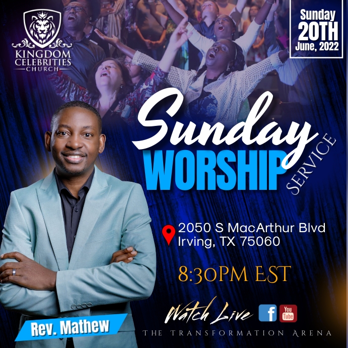 church sunday service (17) Template | PosterMyWall