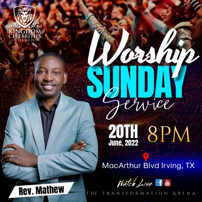 Copy of church sunday service (21) | PosterMyWall