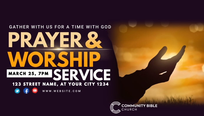 Church Sunday Service (3) Template | PosterMyWall