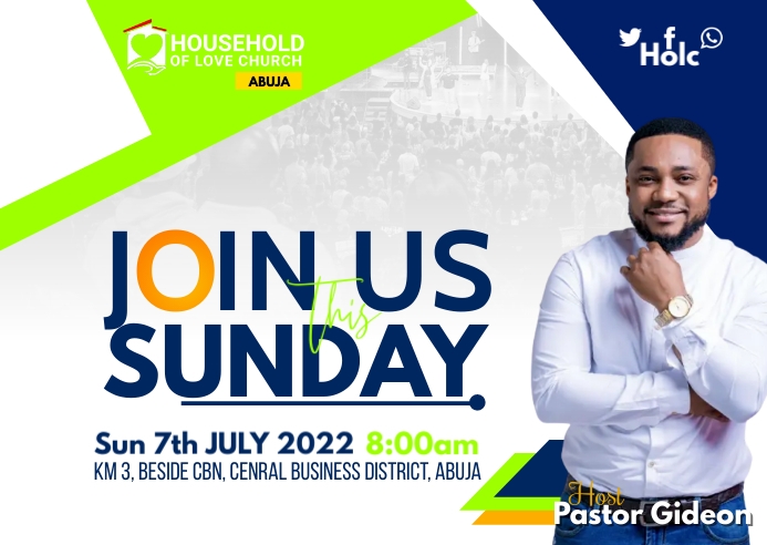 CHURCH SUNDAY SERVICE (4) Template | PosterMyWall