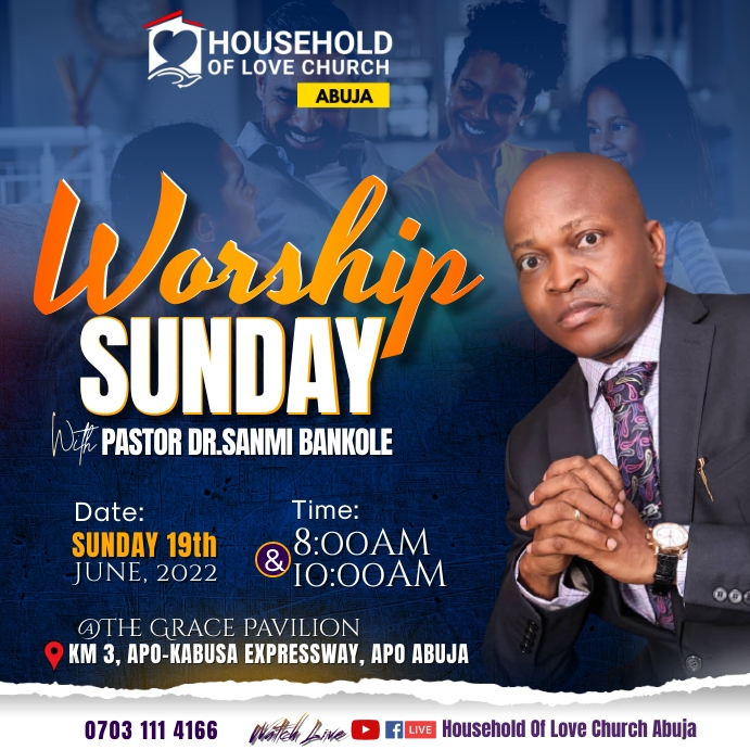 church Sunday service (5) Template | PosterMyWall