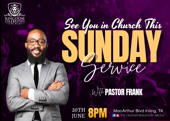 church sunday service (7) Template | PosterMyWall