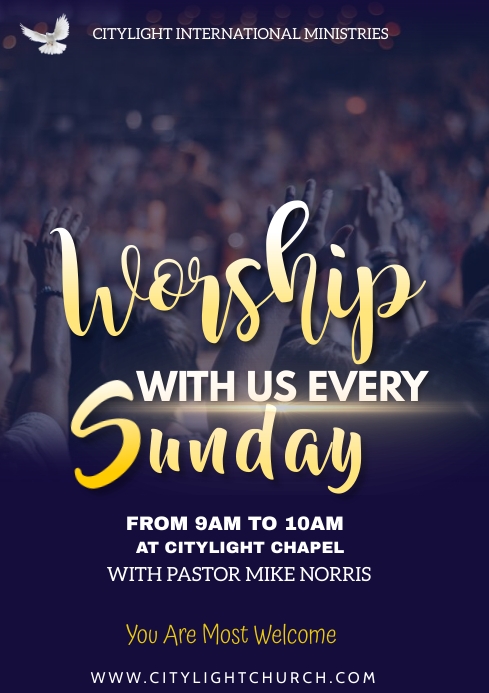 Church Sunday Service (8) Template | PosterMyWall