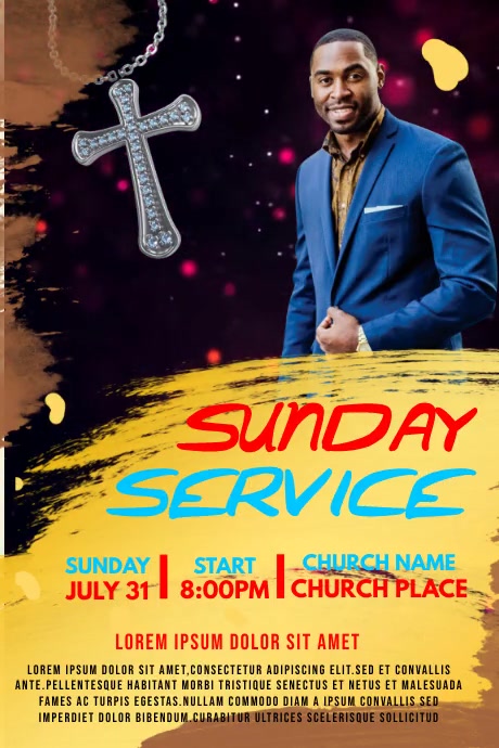 Copy of Church Sunday Service | PosterMyWall