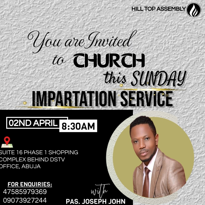 Church Sunday service Template | PosterMyWall