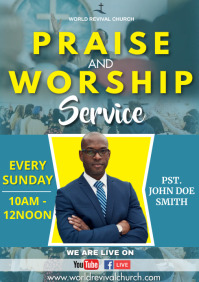 SUNDAY SERVICE Template | PosterMyWall